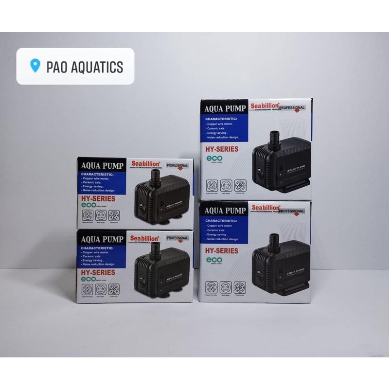 Seabillion AQUA PUMP HY-SERIES HY-302 6w 500lph HY-303 8w 800lph HY-312 ...