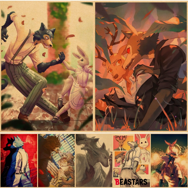 Japanese Anime Beastars Poster Kawaii Cartoon Style Decoration Manga ...
