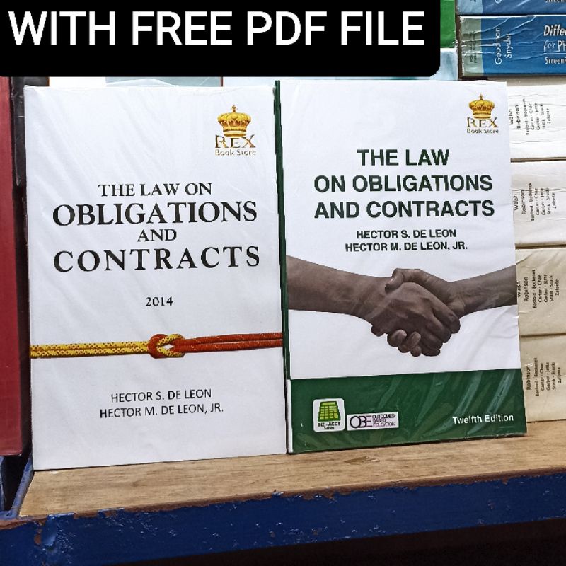 The Law on Obligations And Contracts 2021 & 2014 / Oblicon | Shopee ...