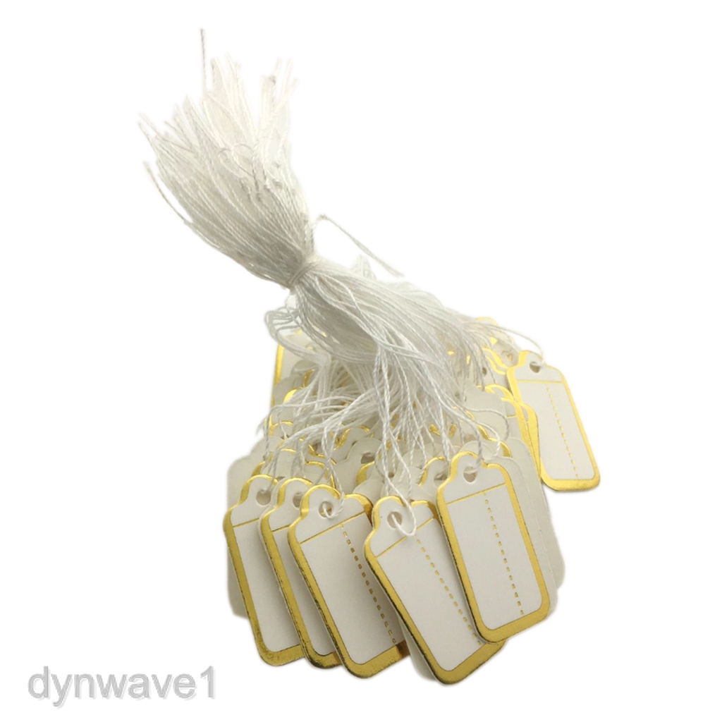 500pcs Paper Card String Label Jewelry Clothing Price Tags | Shopee ...
