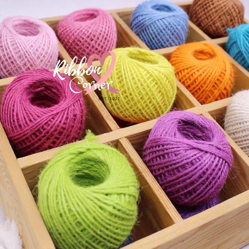 Jute String Twined Rope 2mm DIY Craft Decor Kraft String Roll Abaca 22 ...
