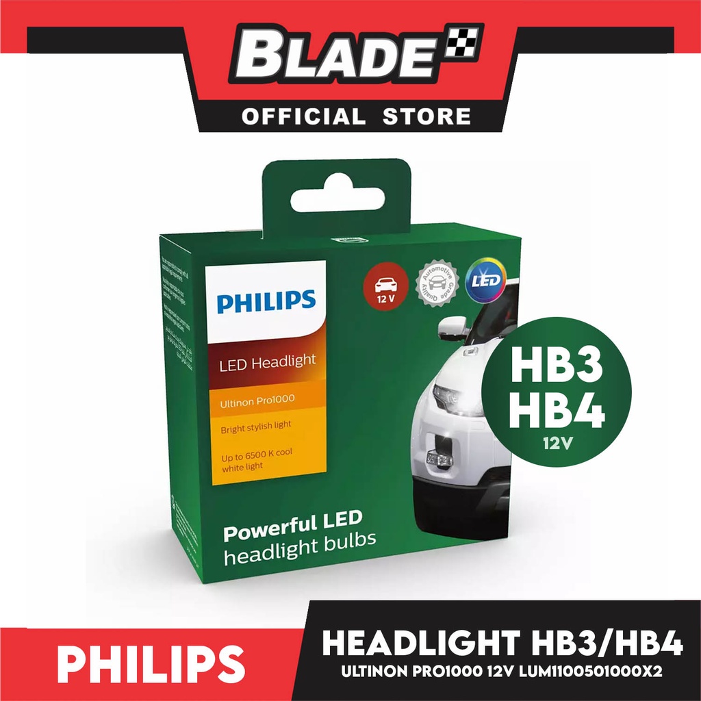 Philips Led Headlight Bulb Ultinon Pro1000 LED-HL HB3/HB4 Bright ...