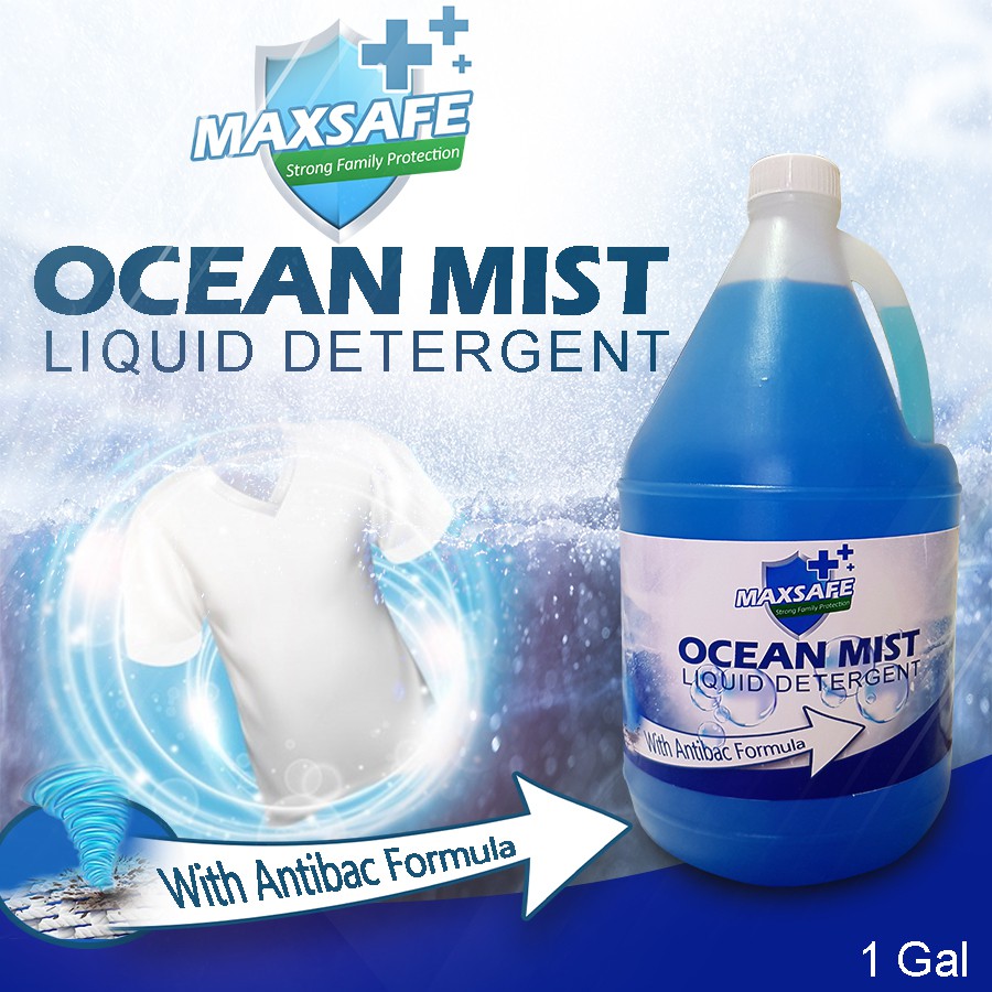 1 Gallon Maxsafe Ocean Mist Liquid Detergent 10 times stronger with the ...