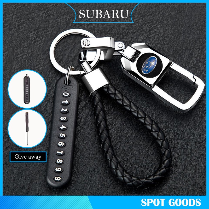 Subaru Car Logo Keychain Creative Car Key Chain Alloy Metal Keyring ...