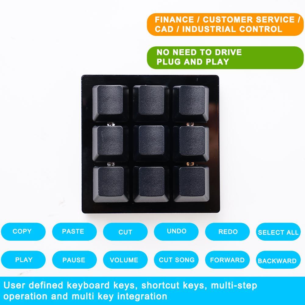 9-key Macro Multifunct Keypad Portable Mechanical Keyboard G0F6 2023 ...
