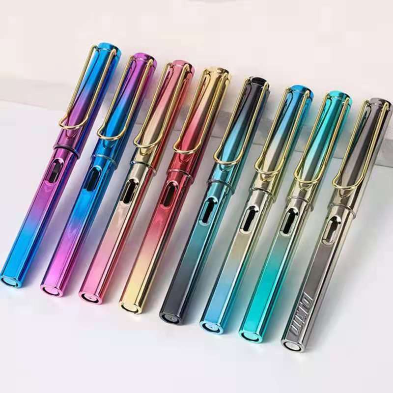 Colorful Fountain Pen Posture Gradient Color Student ins High-Value ...