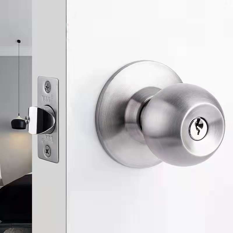 Ball lock household door lock interior bedroom wooden door sanitary ...