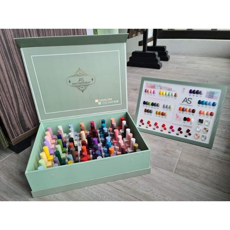 [COD] 63pcs square set AS GEL POLISH BOX | Shopee Philippines