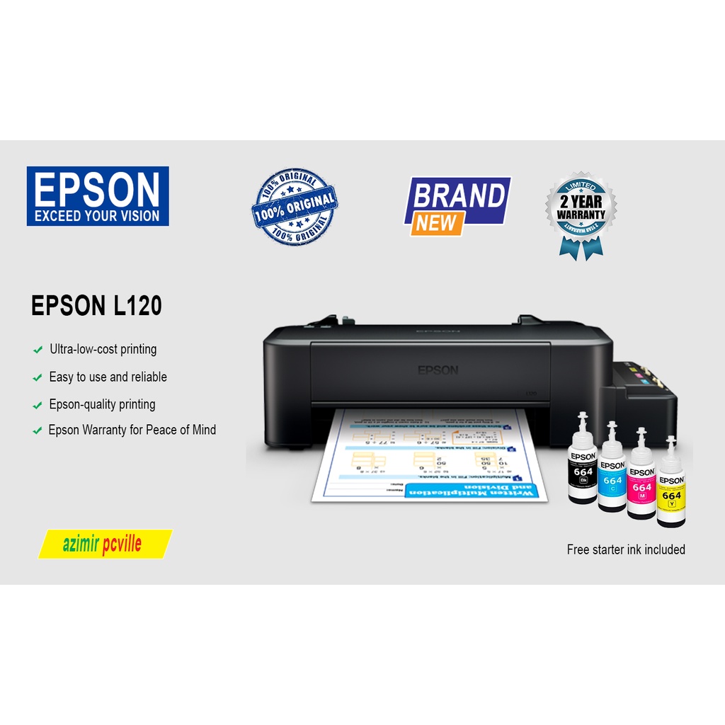 EPSON L120 Eco Tank Printer | Shopee Philippines