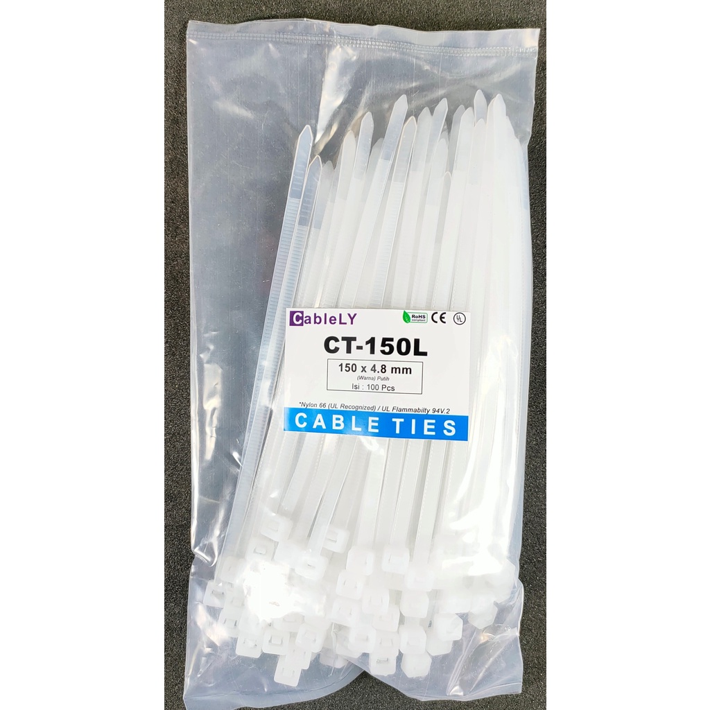 Cable Ties | Tis Cable Rope 150 mm x 4.8mm (100 pcs) | Shopee Philippines