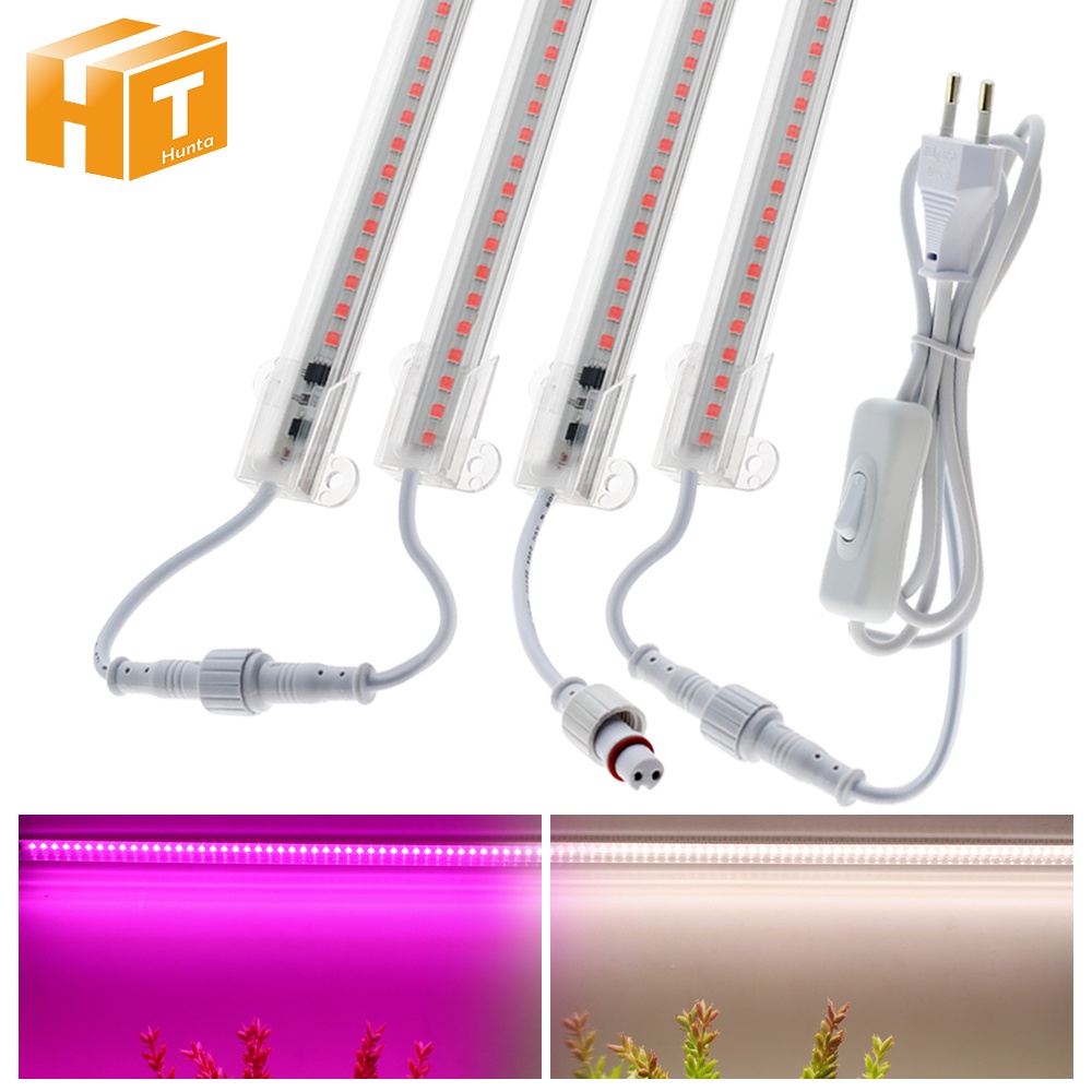 Full Spectrum LED Bar Light With 220V 72LEDs Waterproof EU Plug Switch ...