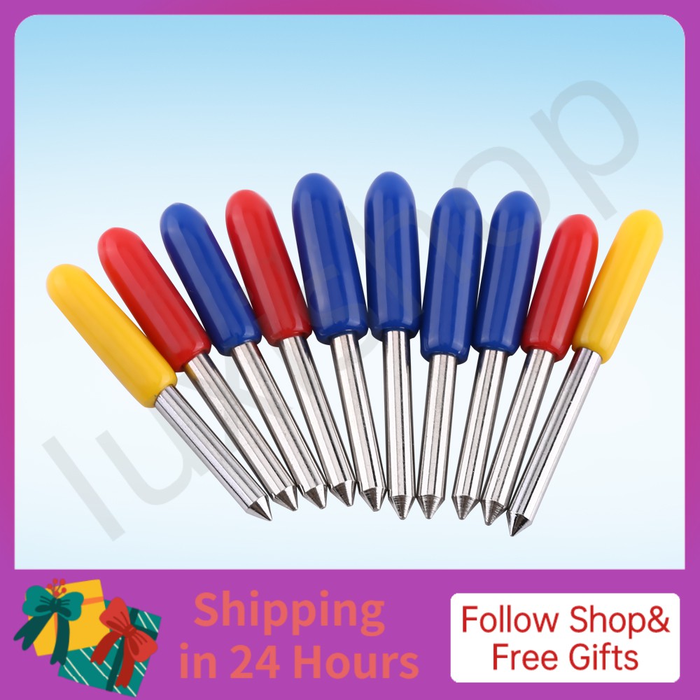 [READY STOCK] 10pcs 30/50/60 Degree Sharp Plotter Cutter Knife Cemented ...