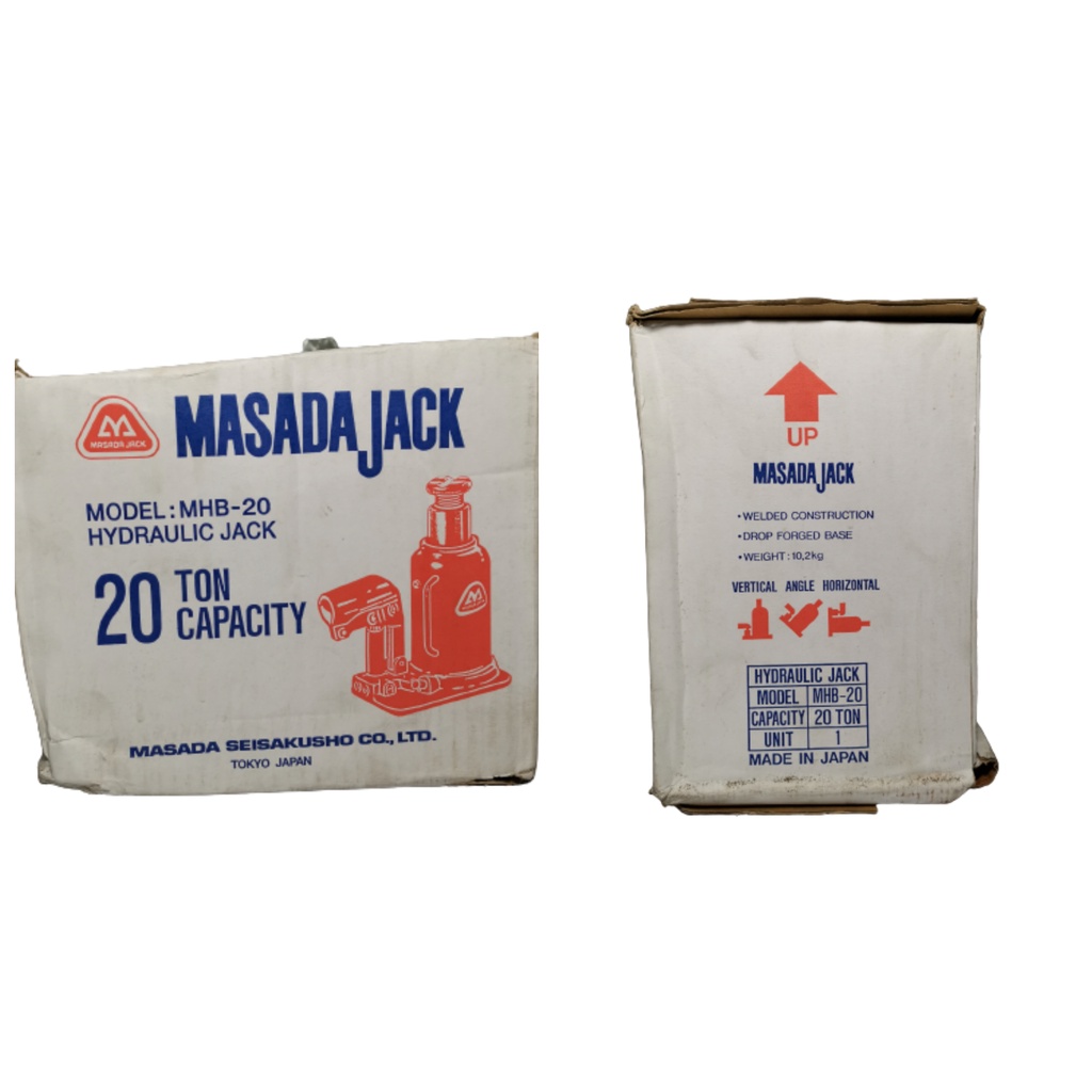 20 Tons Hydraulic Jack - Heavy Duty MASADA made in JAPAN | Shopee ...