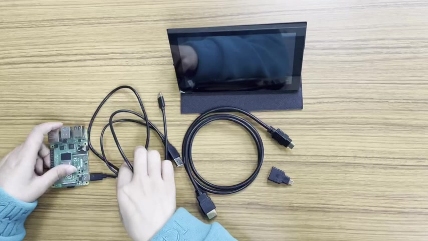 APROTII 7 inch 1024x600 IPS Portable Monitor, 5-Points Capacitive ...