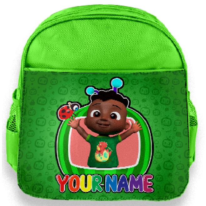 Personalized Kids Back pack Cocomelon Changeable Name and Character ...