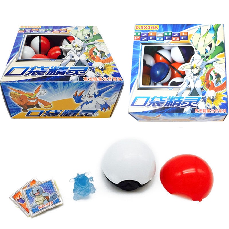 36pcs Pokemon Pikachu Pokeball Pop-up Ball & Mini Monsters Action ...