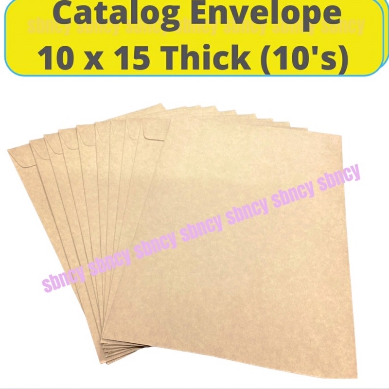 Catalog Envelope Thick 10x15 - 10pcs per pack COD | Shopee Philippines