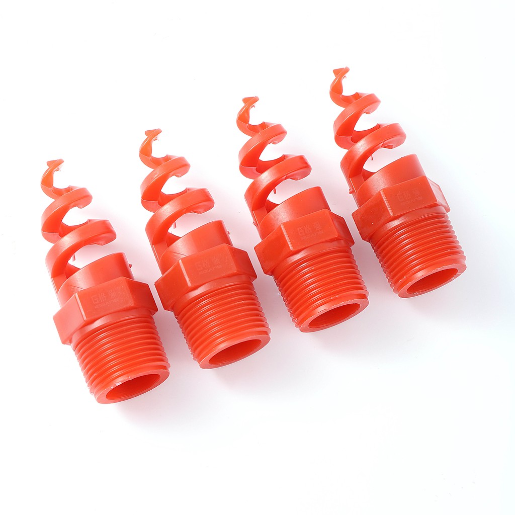 2Pc 1/4"3/8"1/2"3/4"1"Male Thread Spiral Plastic Cone Atomizing Nozzle ...