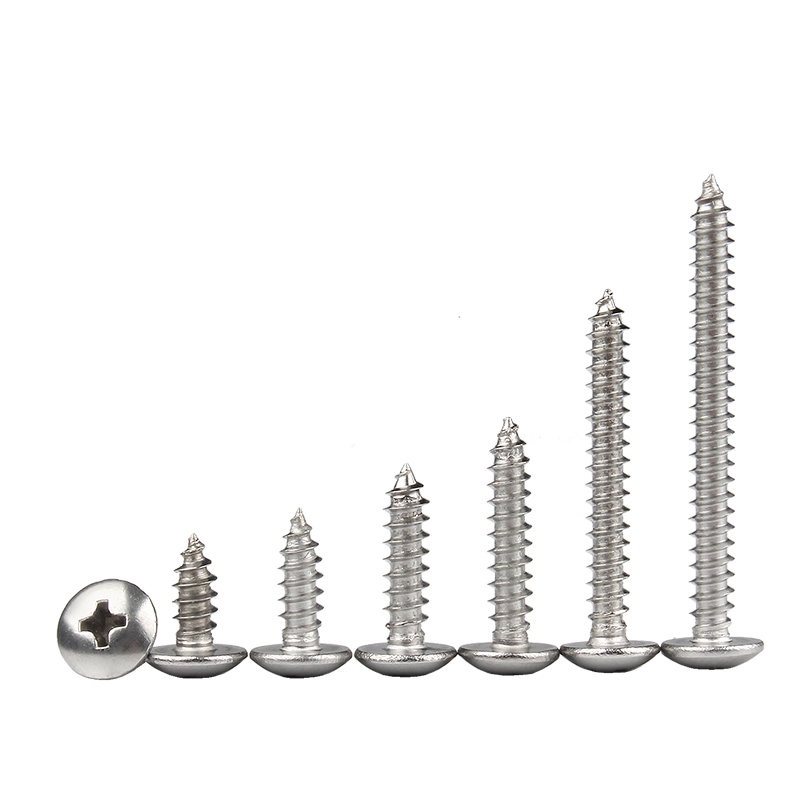 SUS304 Round head stainless wood screw M3M3.5M4M5M6 self tapping screws ...