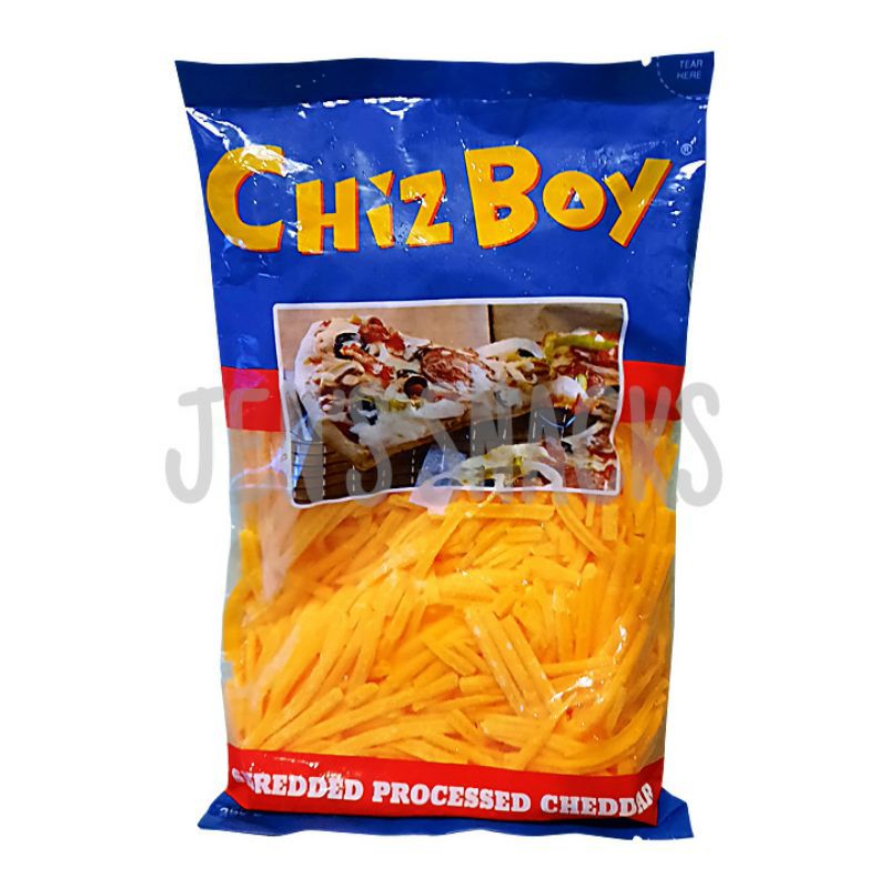 Chiz Boy Chizboy Shredded Cheddar Cheese 350 / 100 grams | Shopee ...