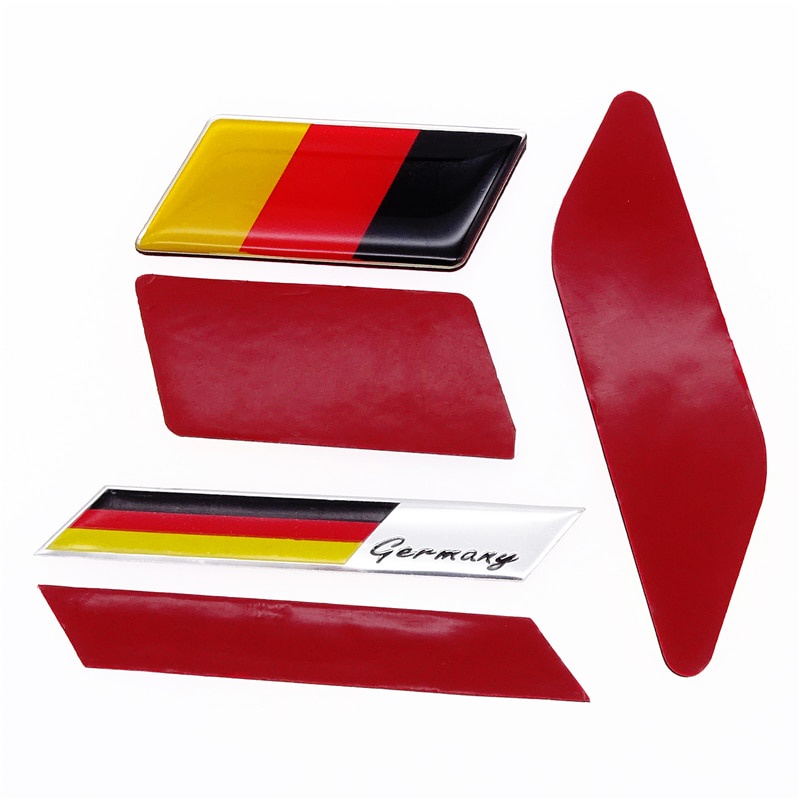Universal Car Sticker German Flag Emblem Badge Emblem Deutsch Bumper ...
