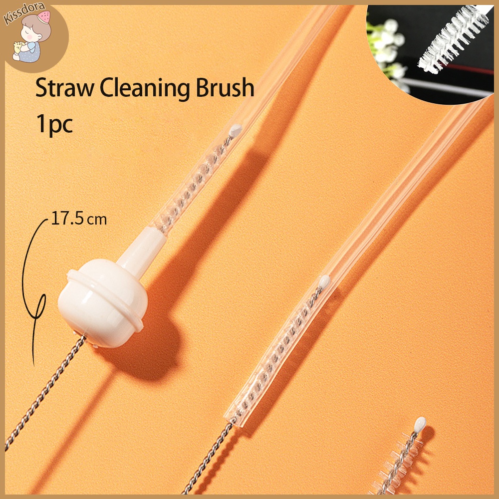 Kissdora Baby Pacifier Brush straw brush cleaner 17.5cm | Shopee ...