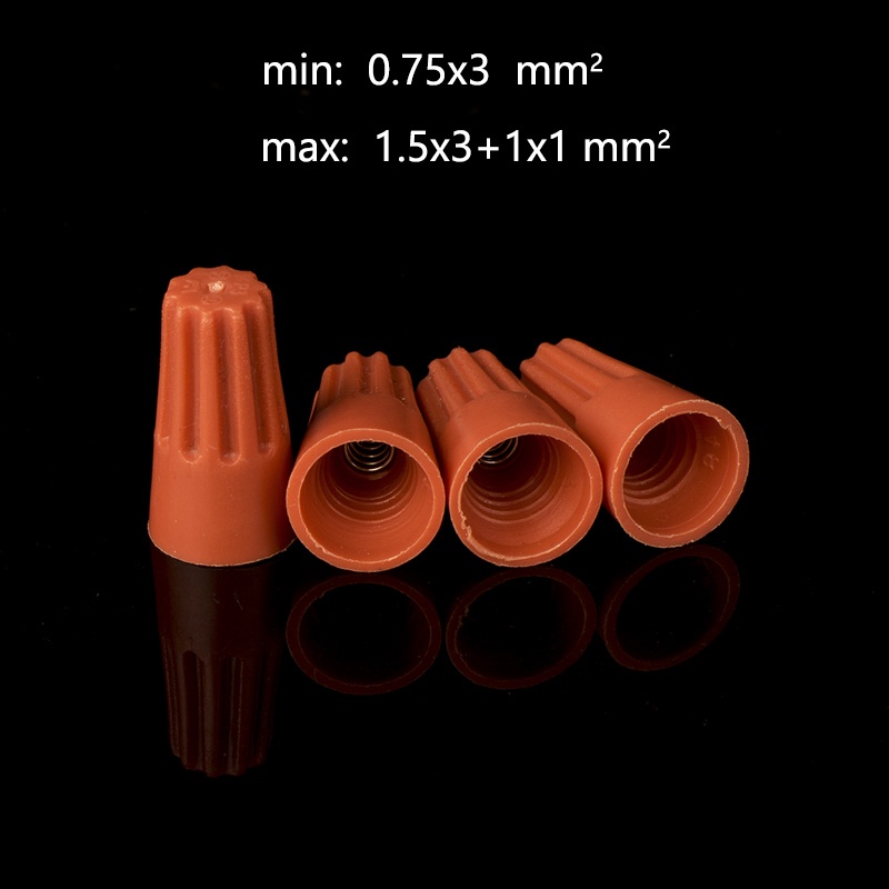 50 PCS spring screw type P1 wire connector wire connector rotary closed ...