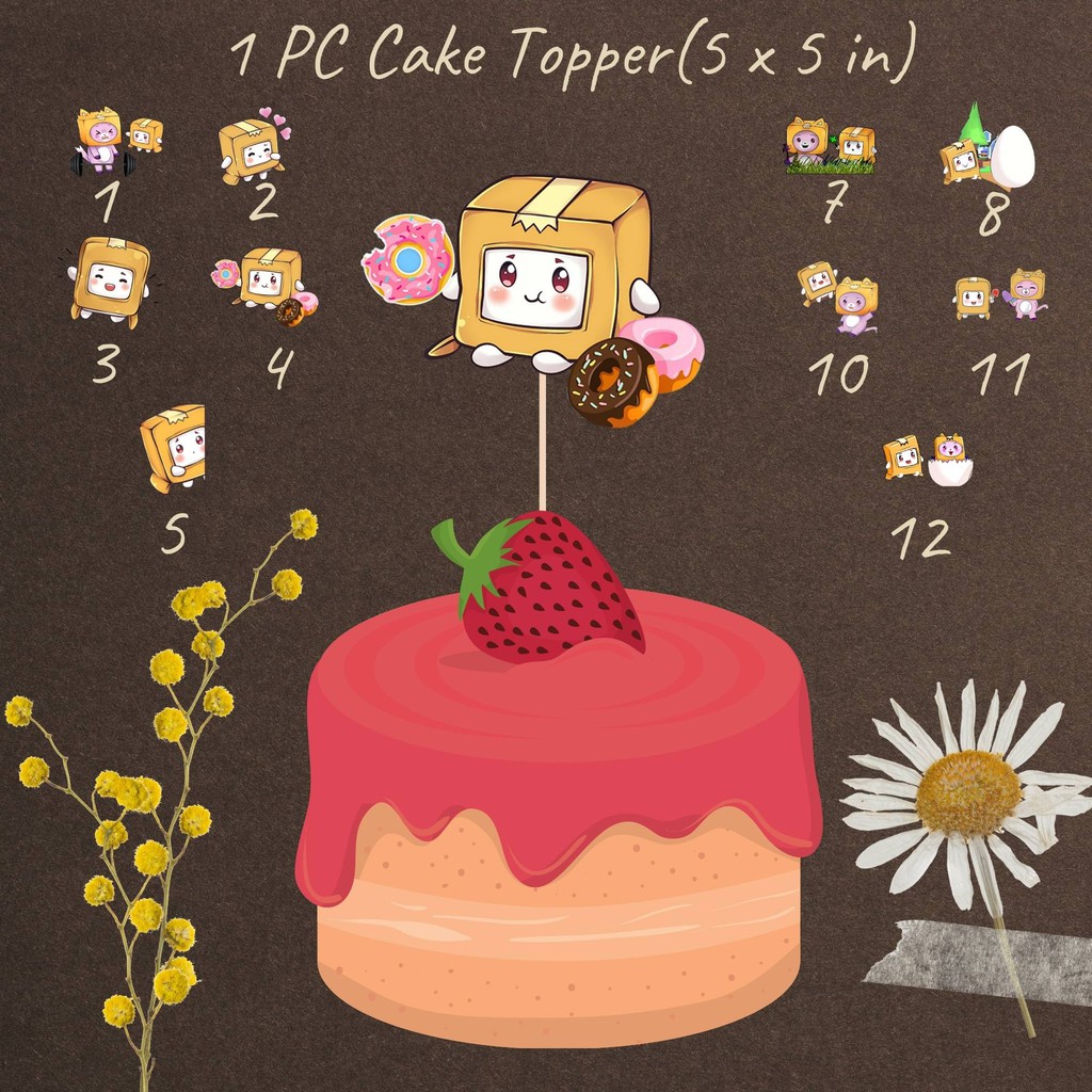 Lankybox Cake Toppers | Shopee Philippines