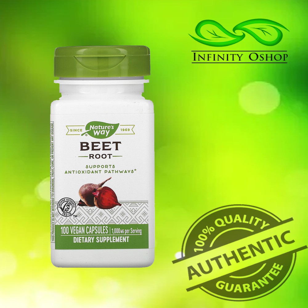 Nature's Way, Beet Root, 500 mg, 100 Vegetarian Capsules | Shopee ...