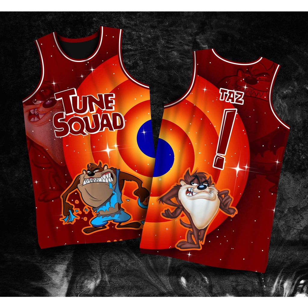 SPACE JAM TASMANIAN DEVIL TAZ TUNE SQUAD JERSEY W/ SHORTS | FULL ...