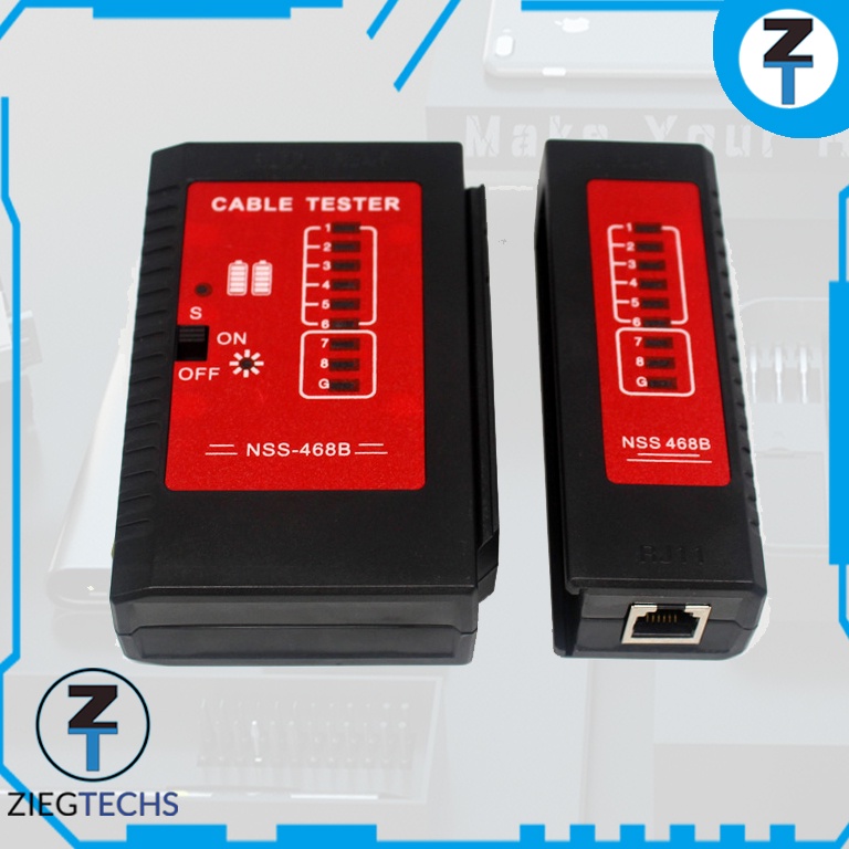 468b Network Ethernet Cable Tester RJ45 RJ11 telephone line tester ...