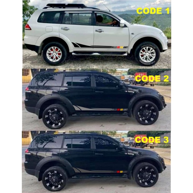 Mitsubishi Montero Gen 2 Ralliart Sticker Design | Shopee Philippines