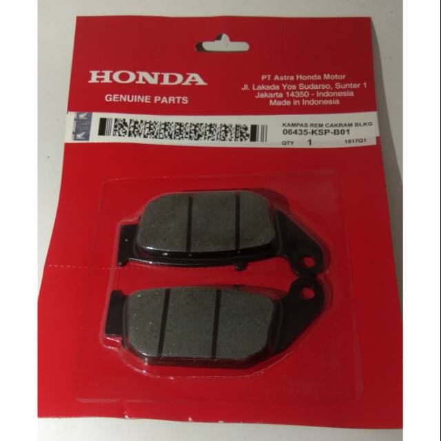 MegaPro Monoshock Rear Disc Brake Pads, CB150R Honda AHM / 06435-KSP ...