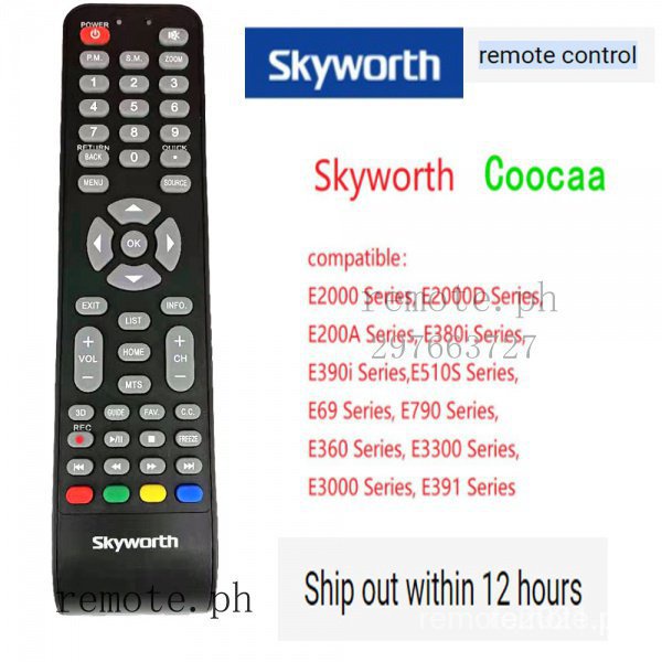 Universal Skyworth Smart TV remote controlOld Design (E2000 Series ...