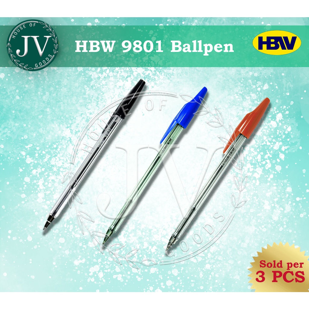 3pcs HBW 9801 Ballpen | Shopee Philippines
