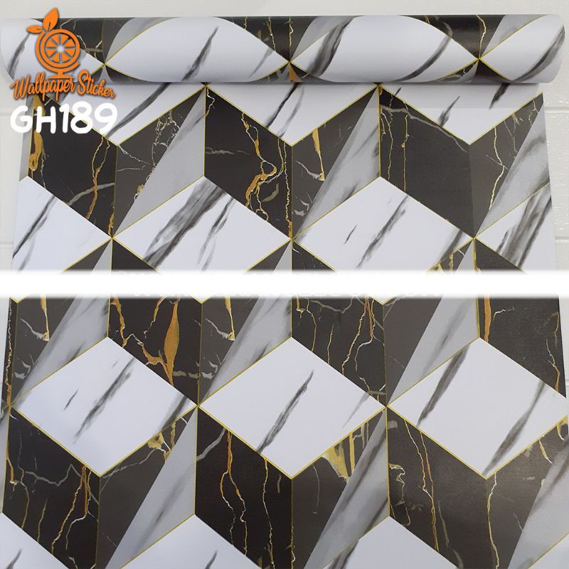 Wallpaper Sticker Wall Motif Marble Beams | Shopee Philippines