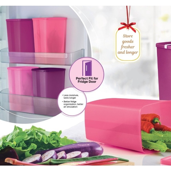 Tupperware Large Square Round 2L ( Purple ) | Shopee Philippines