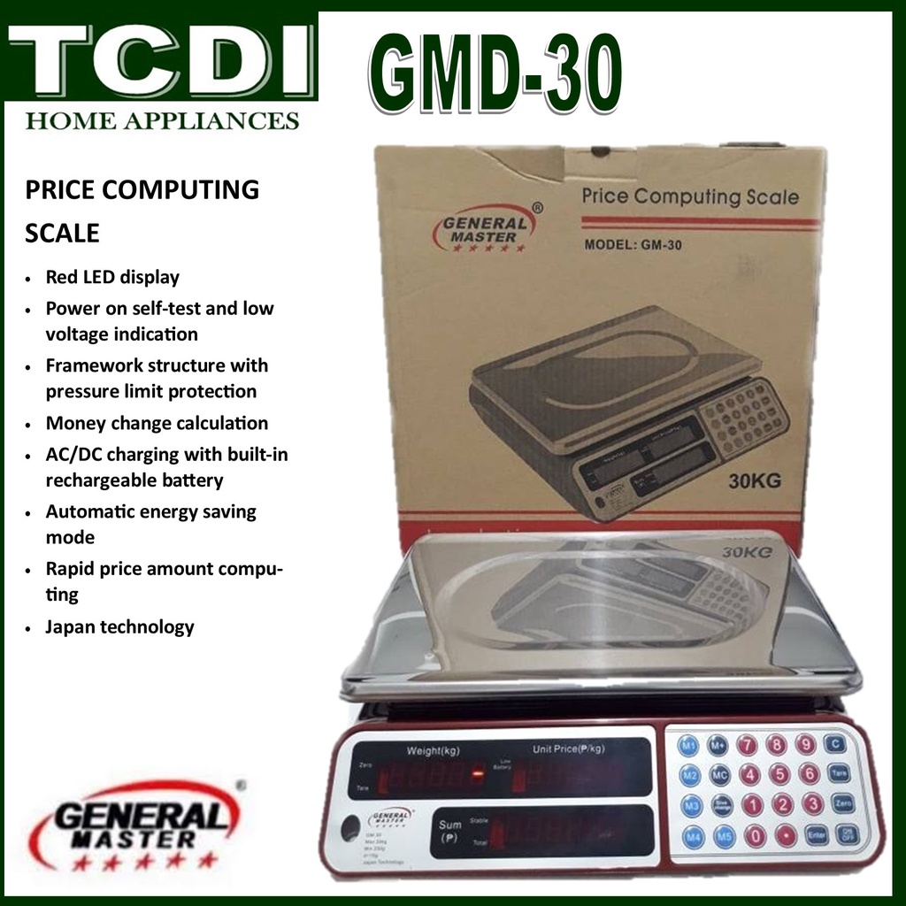 General Master Weighing Digital Scale 100% Original ( 10kg, 20kg, 30kg ...