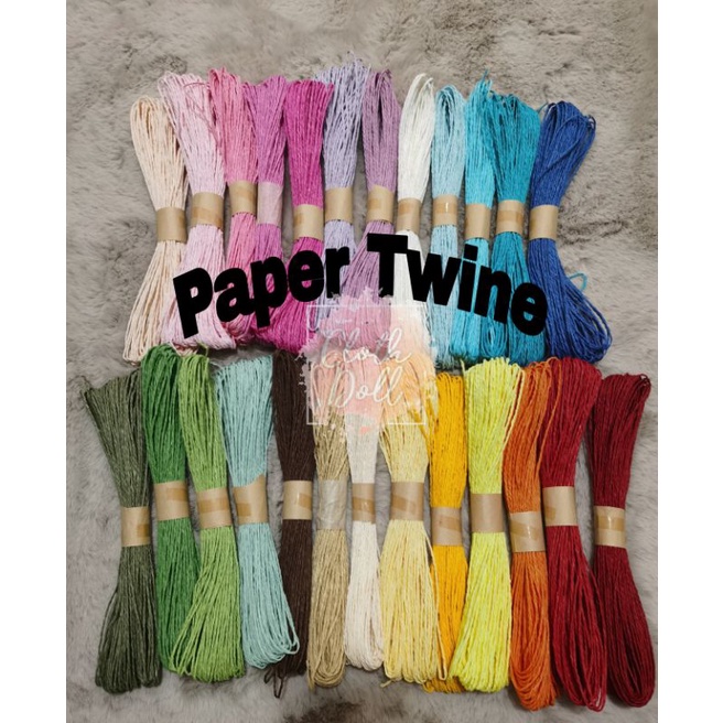 Coloured Paper twine for DIY craft | Shopee Philippines