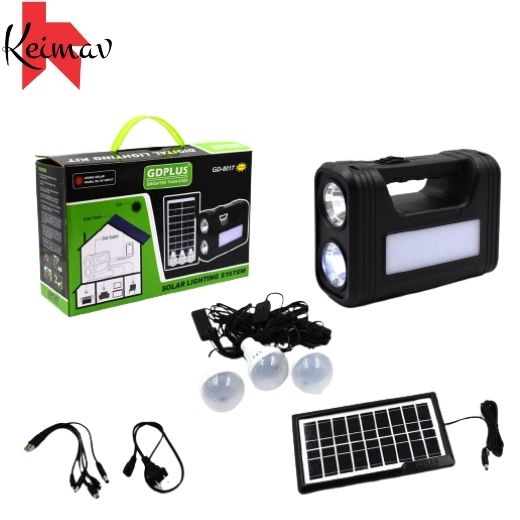 Gdlite GD8017 Solar Lighting System (Black) | Shopee Philippines