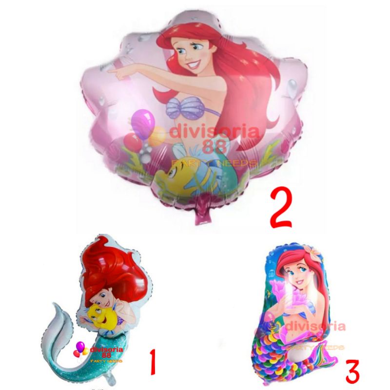 [DV88] Disney Princess Little Mermaid Ariel Shaped Foil Balloon ...
