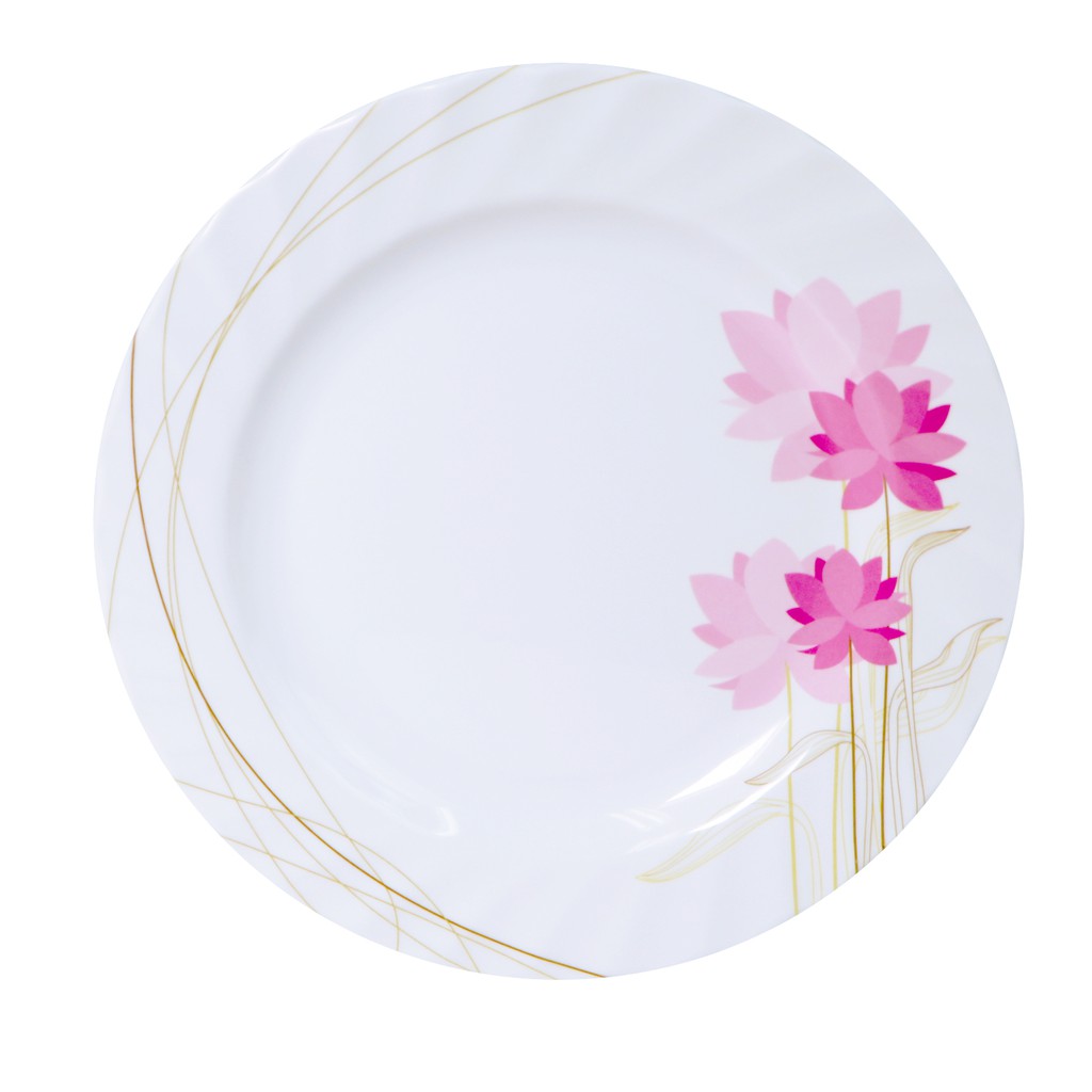 Melawares Pink Flora 6pc 9 inch Dinner Plate with Groove Set | Shopee ...