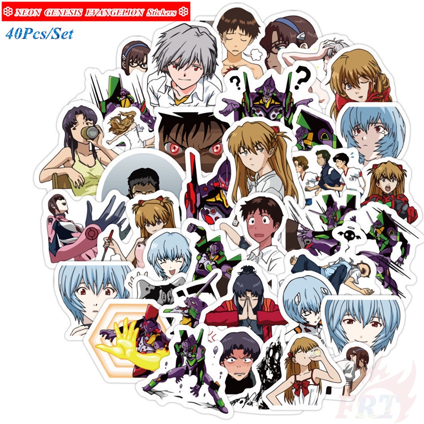 NEON GENESIS EVANGELION - Series A Anime EVA Ayanami Rei Stickers 40Pcs ...