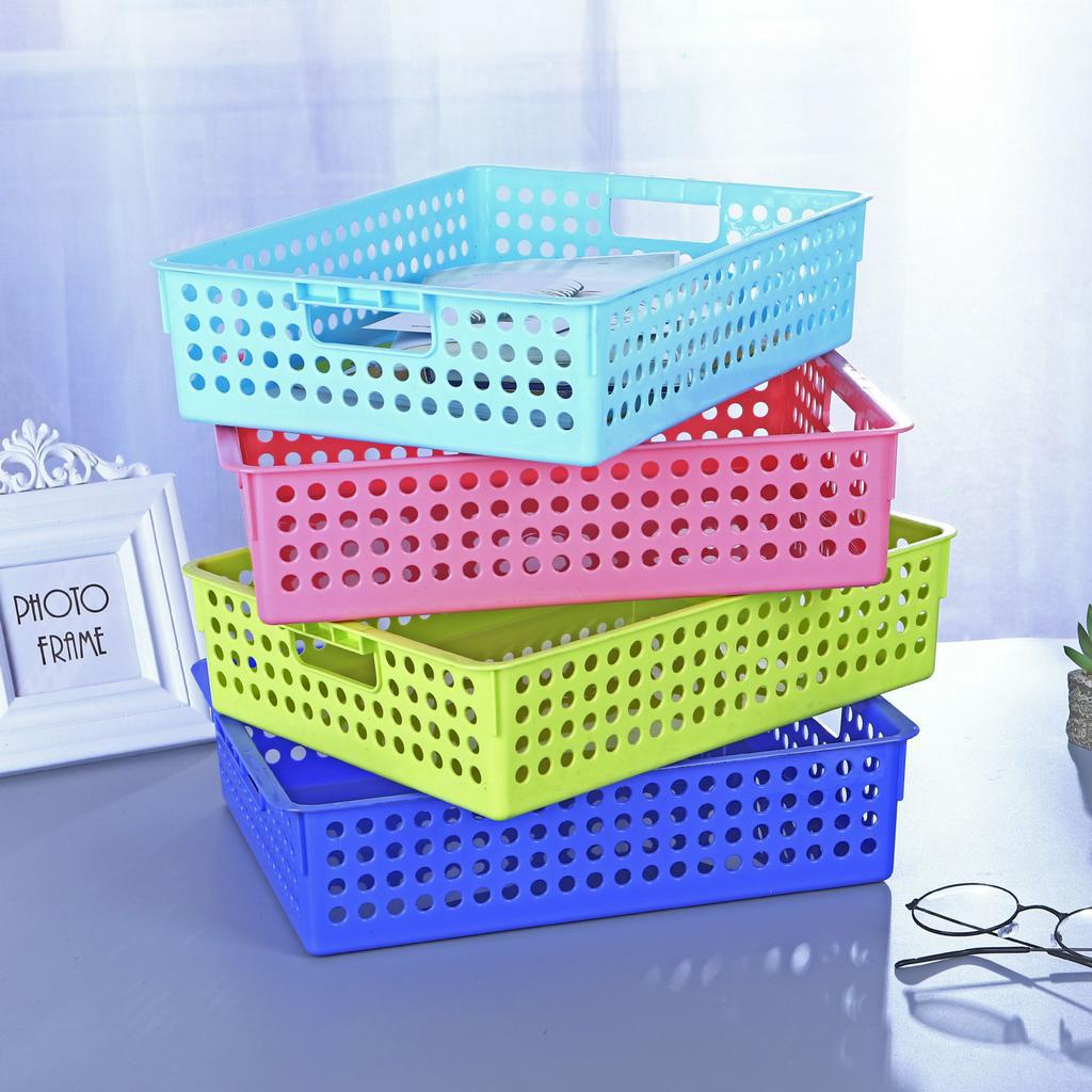 Office supplies rich and strong plastic file basket desktop color data ...