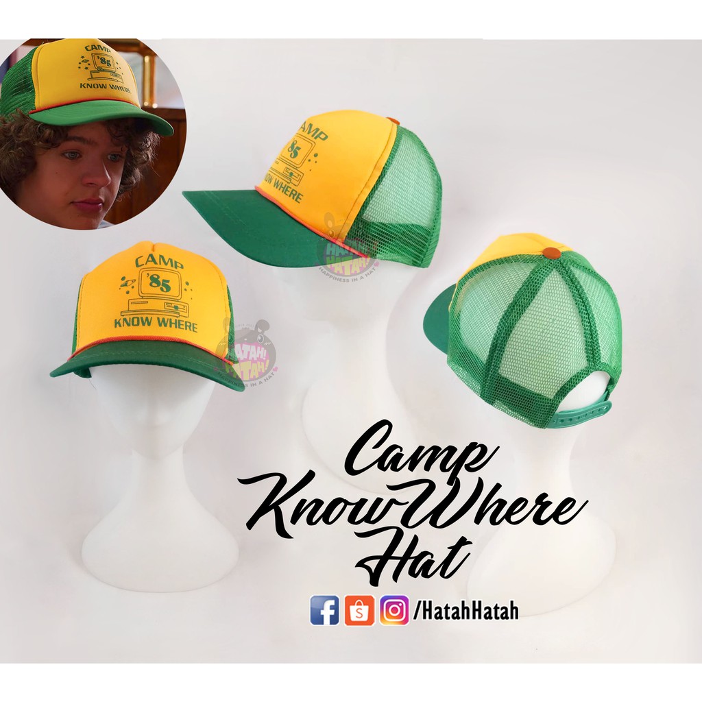 Dustin Cap Stranger Things Season 3 Camp Know Where Hat | Shopee ...