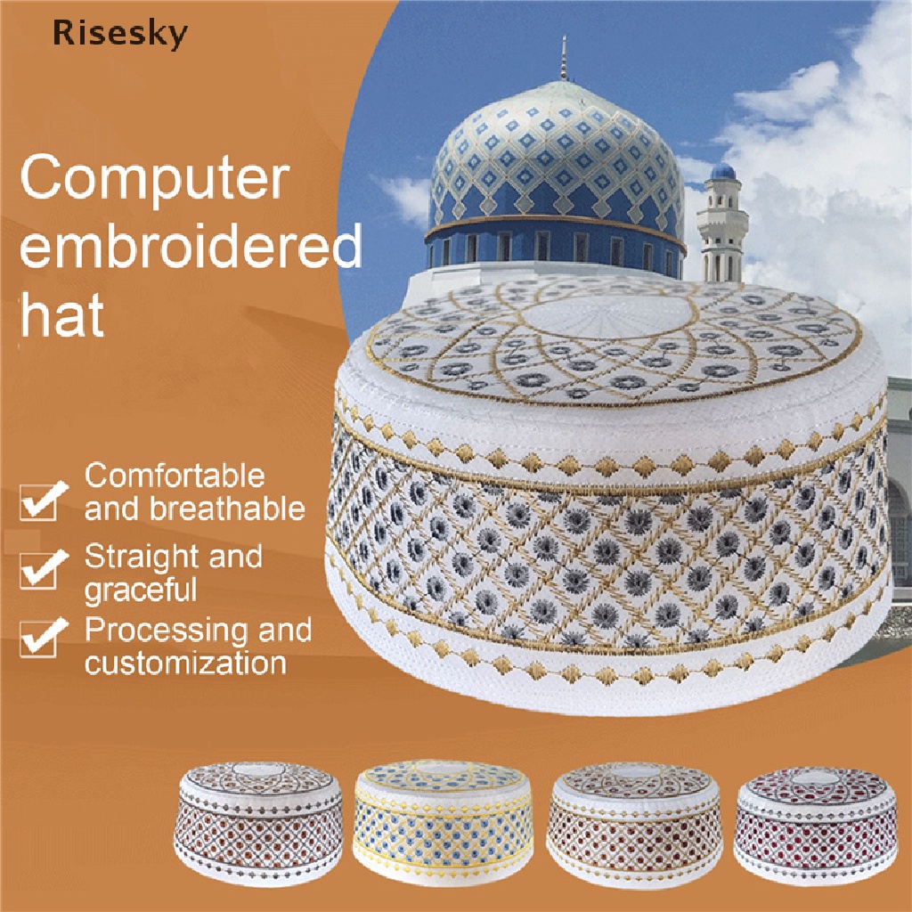 Risesky Islamic Men Kippot Caps Muslim India Veludo Indio Arabisch ...