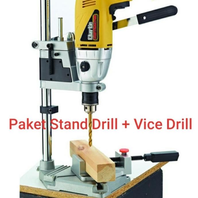 Package Stand Drill Hand Drill Machine Aluminum Base + Vise 3 "Stand ...