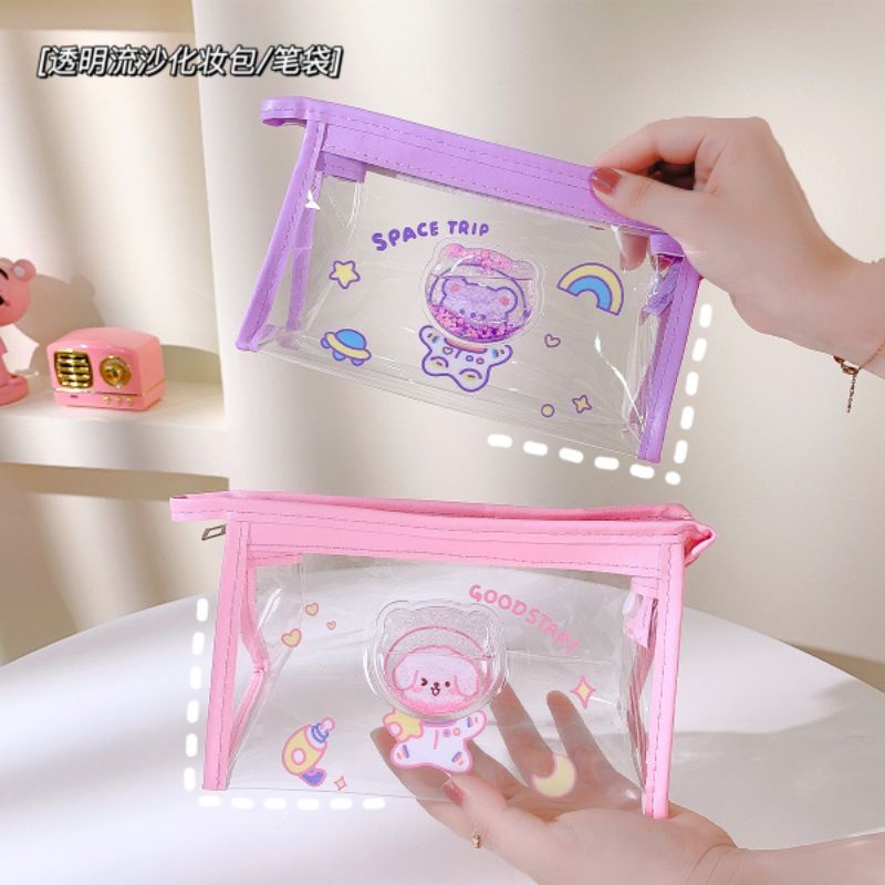 New model pen bag/triangle pen box with emulsion holds many large ...