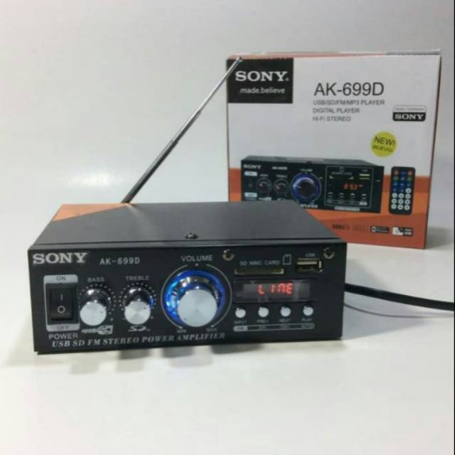 Sony AK-699D USB mini Amplifier, SD card, radio | Shopee Philippines