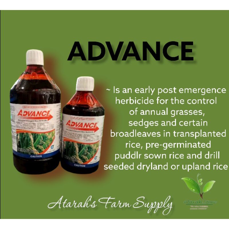 COD! Rice Herbicide: ADVANCE (1L and 500ml) | Shopee Philippines